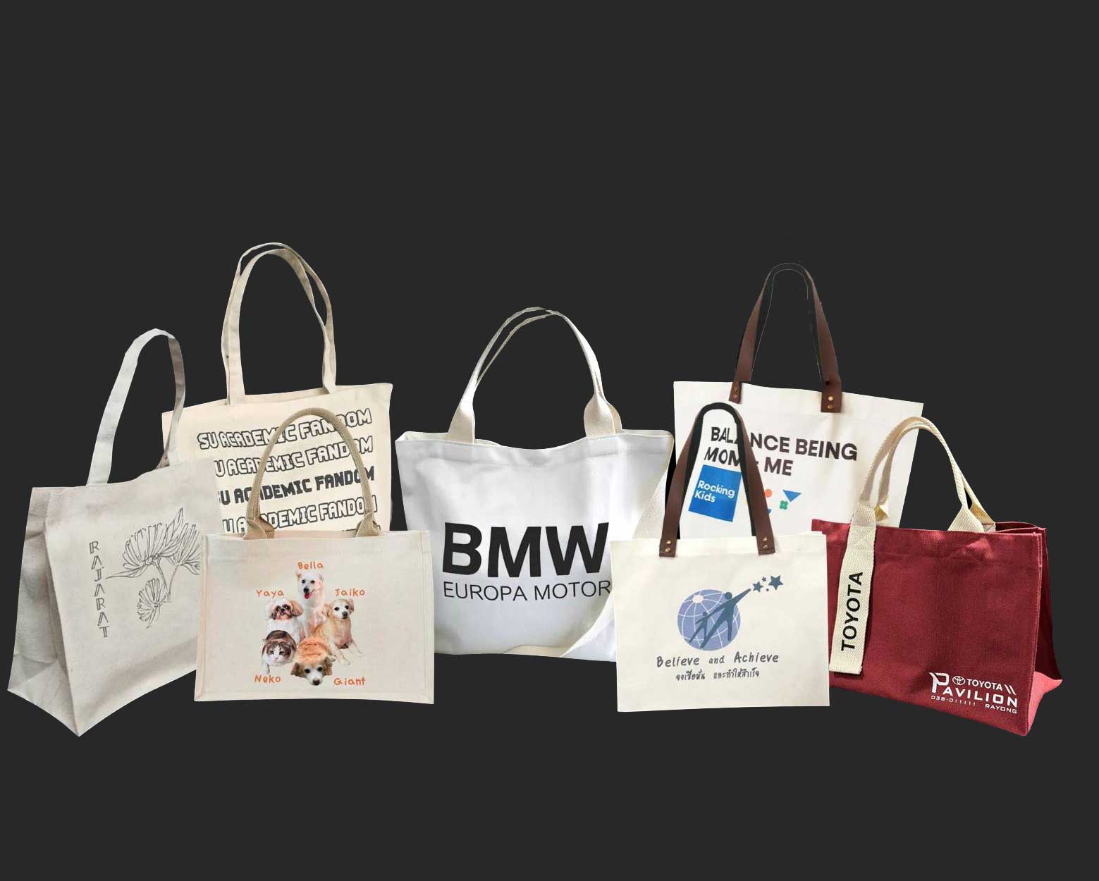 J2 Bag โรงงานผลิตกระเป๋าผ้าดิบ รับสกรีนถุงผ้า